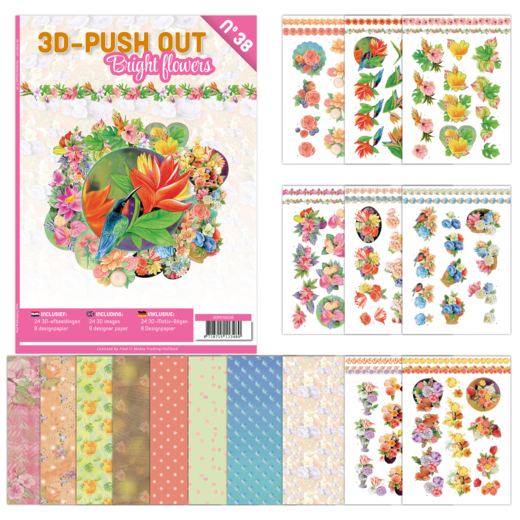 3D Push Out book 38 - Urban Flowers nicky